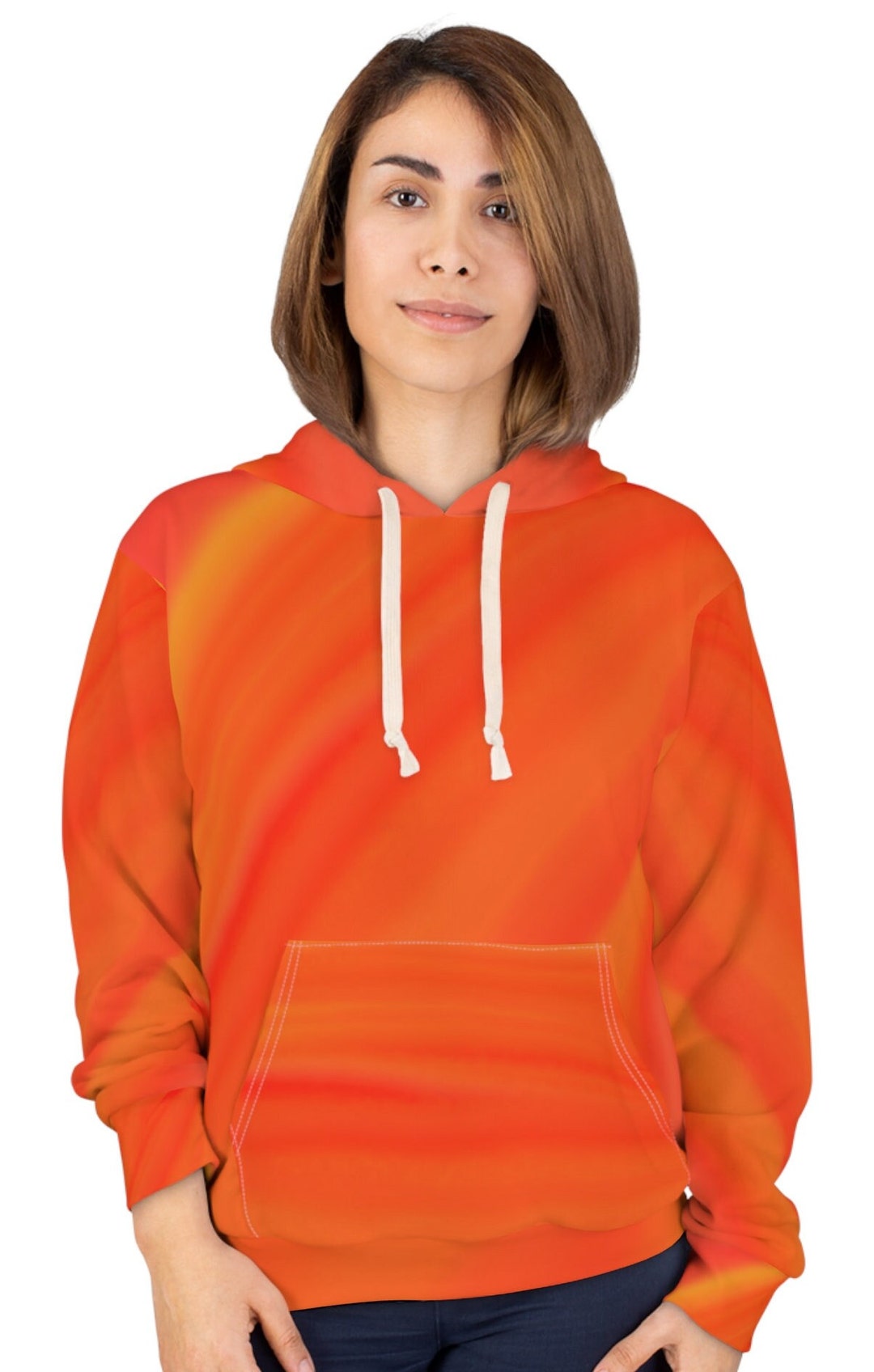Flame Colored Paint Blend Colorful Orange Pullover Hoodie Fall Vibes ...