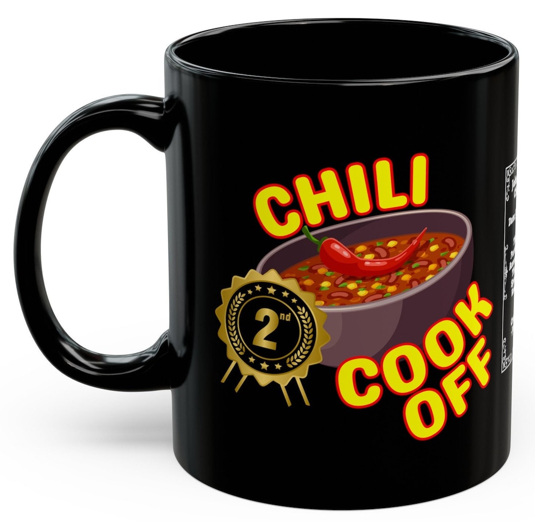 Customizable Second Place Chili Cookoff Prize Mug for Chili ...