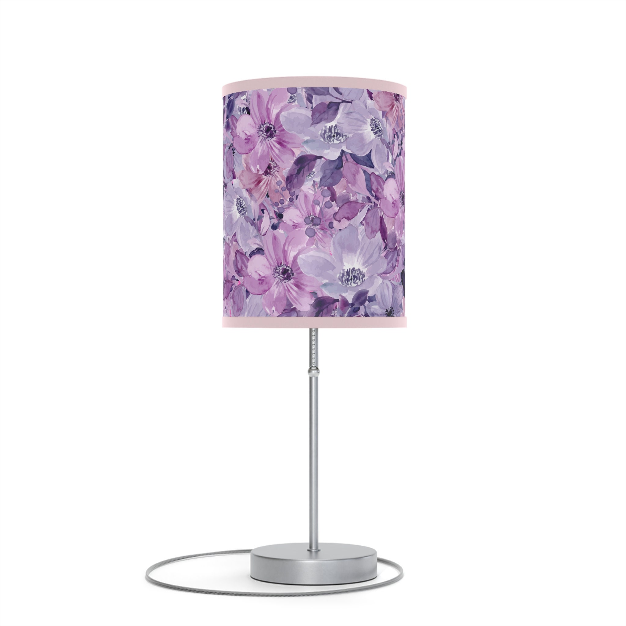 Watercolor Floral Pattern Table Lamp Desk Lamp - Etsy