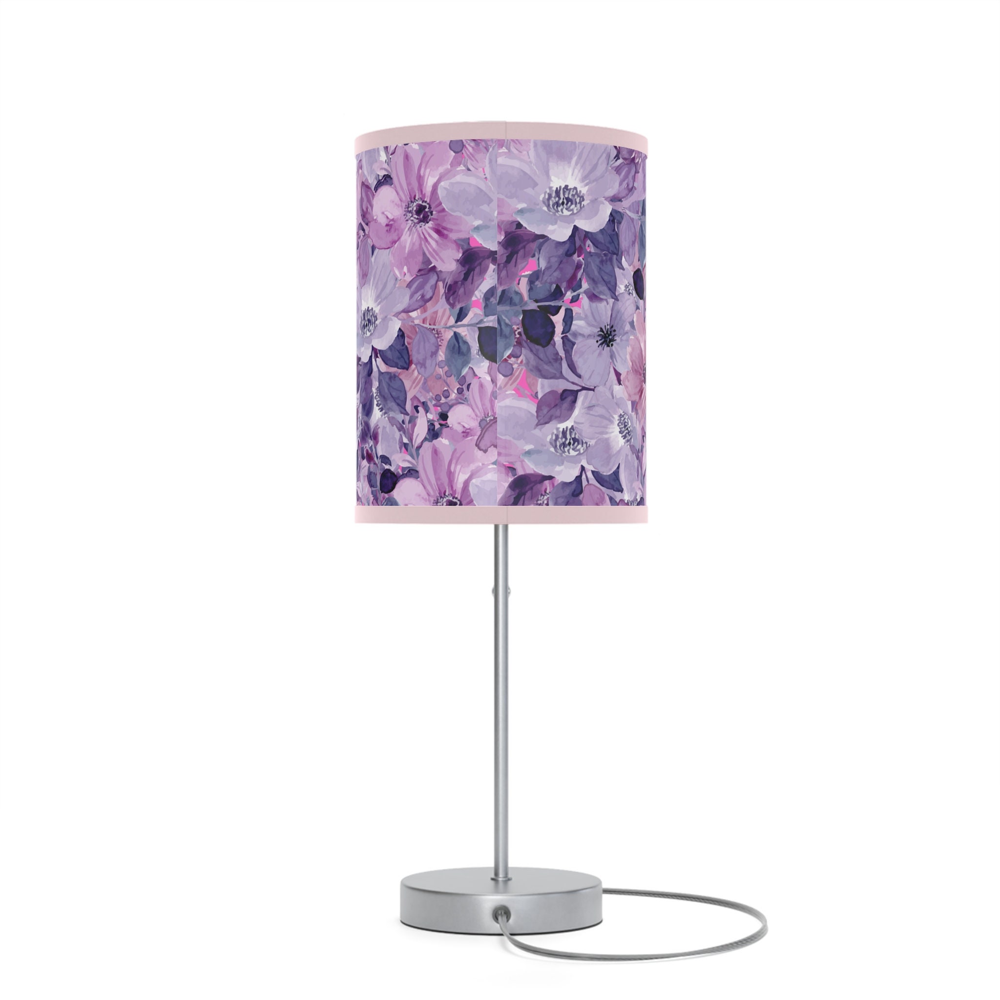 Watercolor Floral Pattern Table Lamp Desk Lamp - Etsy