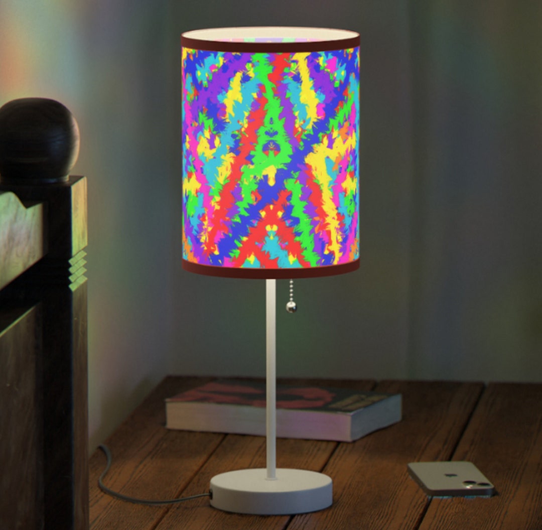 Crazy Colorful Artsy Lamp Fun Desk Lamp - Etsy