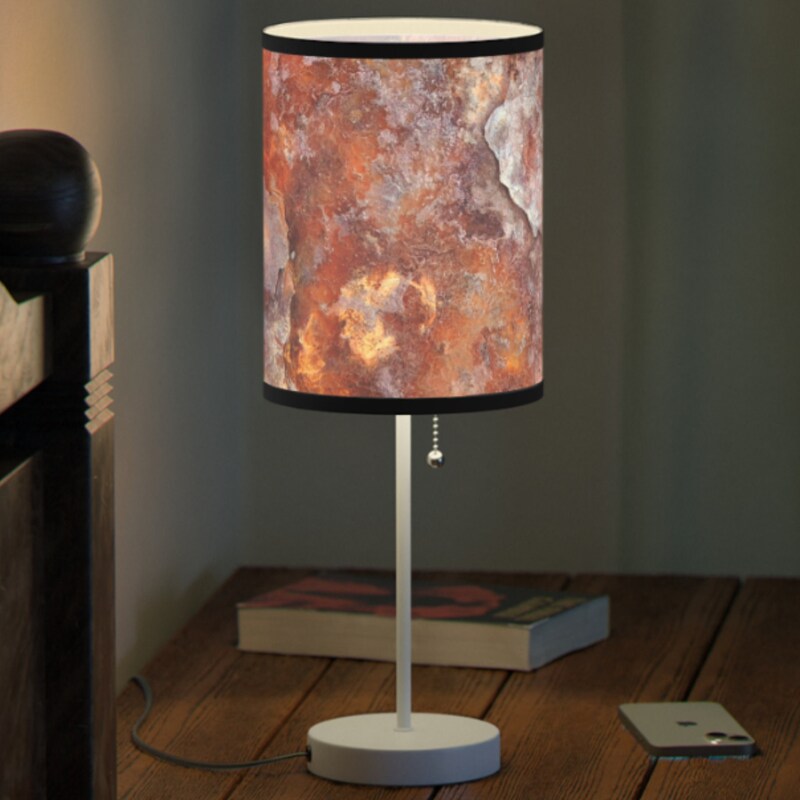 Rustic Table Lamp - Etsy