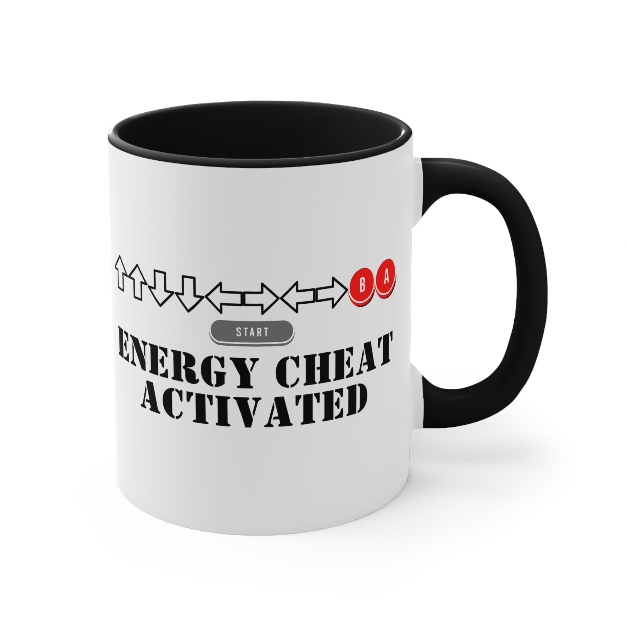 Energy Cheat Activated Gamer Mug Cheat Code Old School - Etsy