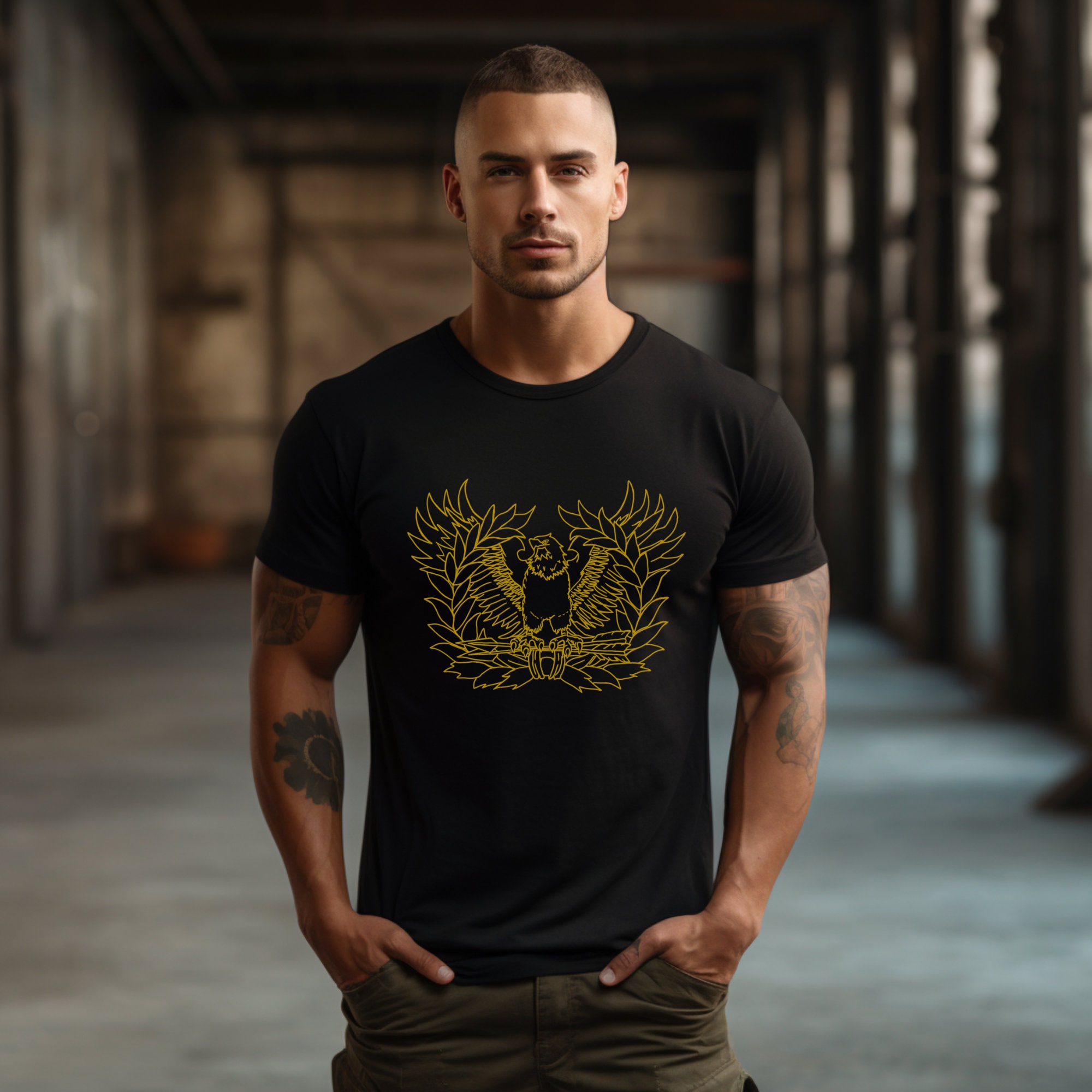 US Army Warrant Officer Gold Eagle Rising Unisex Triblend Tee. Warrant ...