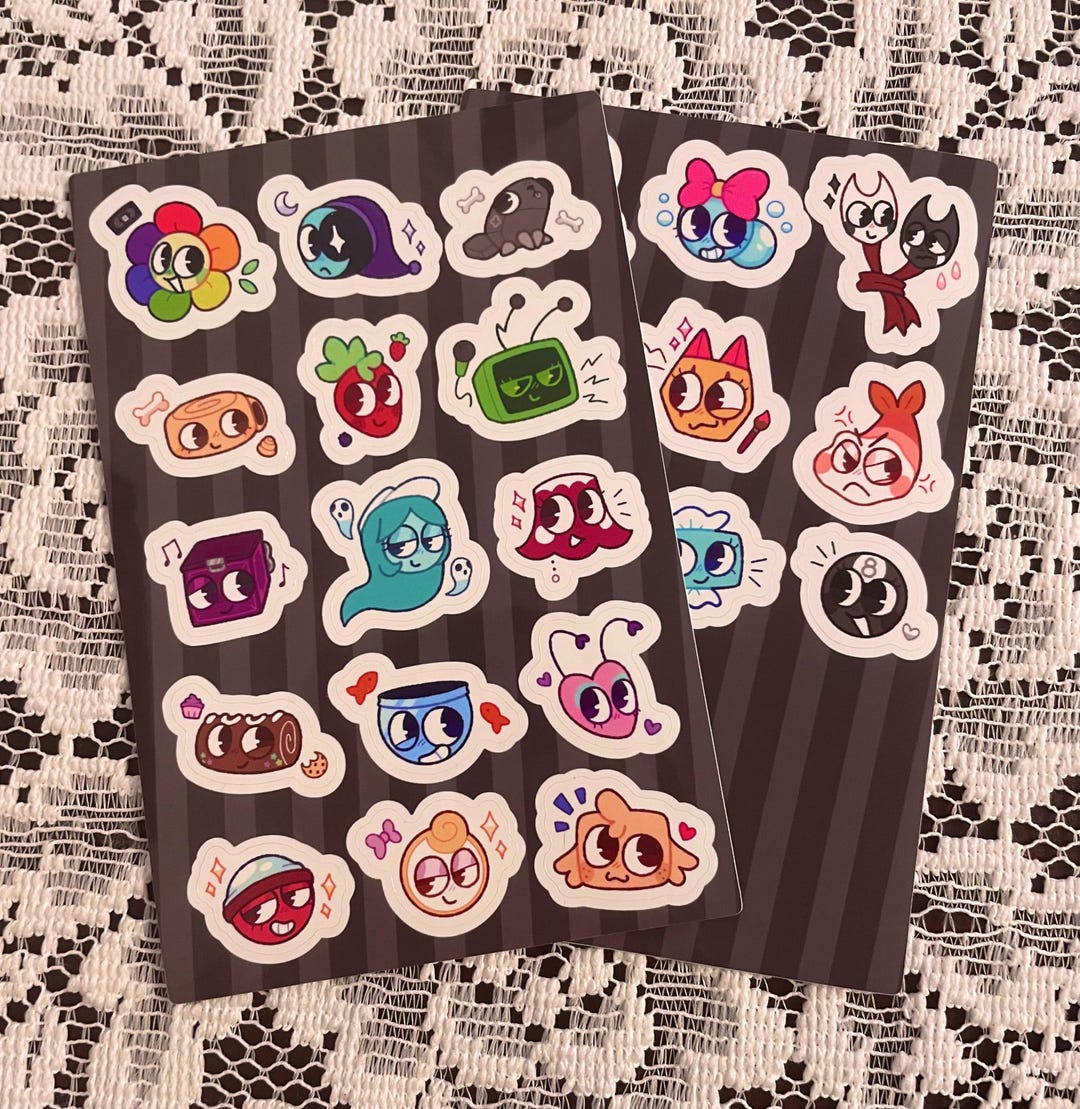 Dandy's World Sticker Sheets - Etsy