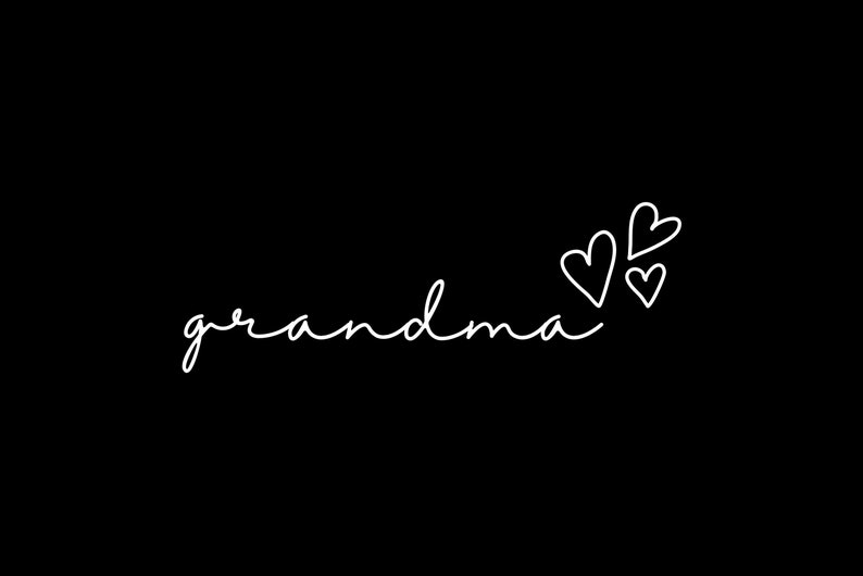 Grandma Decal Grandmother Sticker Vinyl Sticker for Windows, Tumblers ...