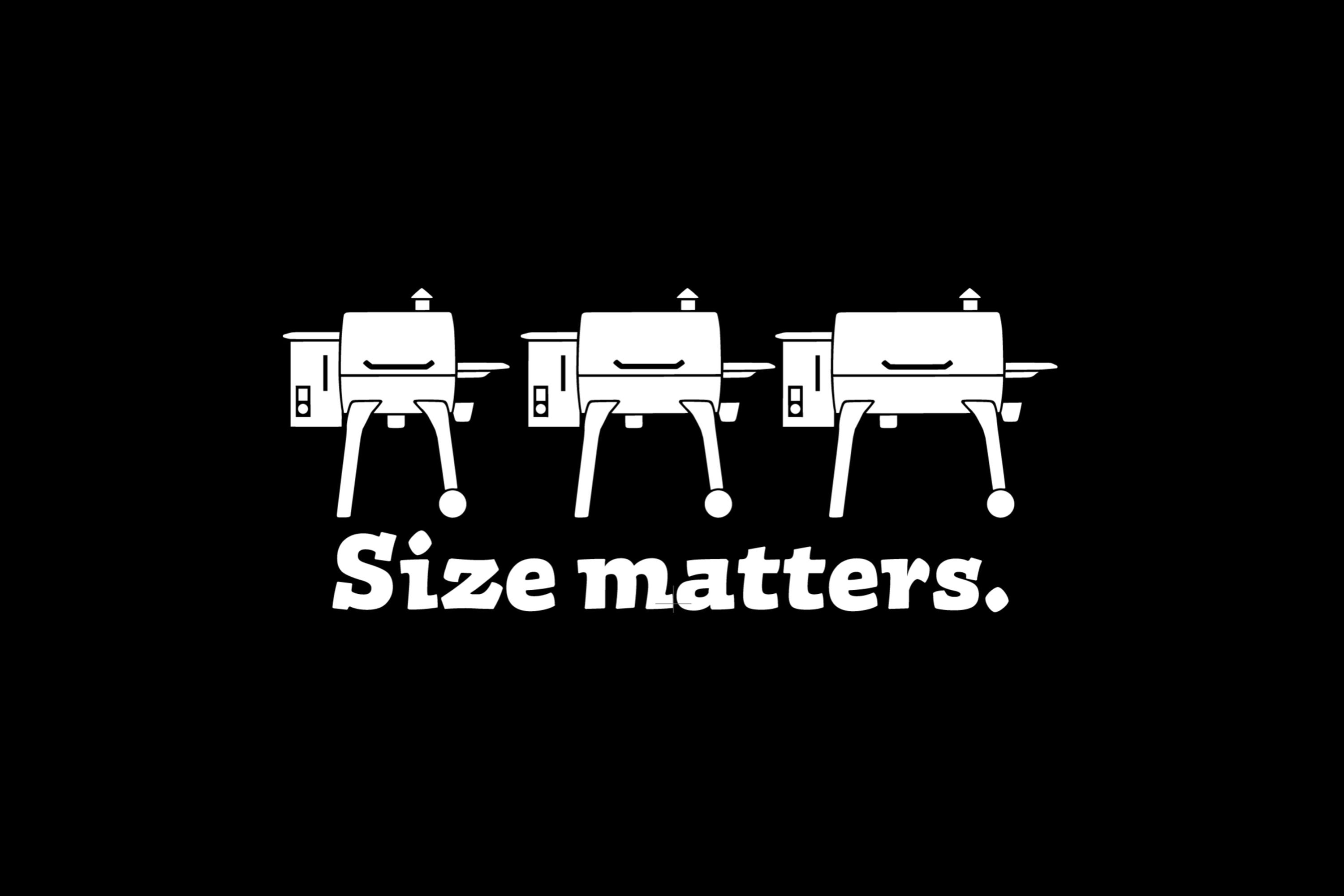 Smoker Decal Funny Size Matters. Pellet Grill Vinyl Sticker for Windows ...