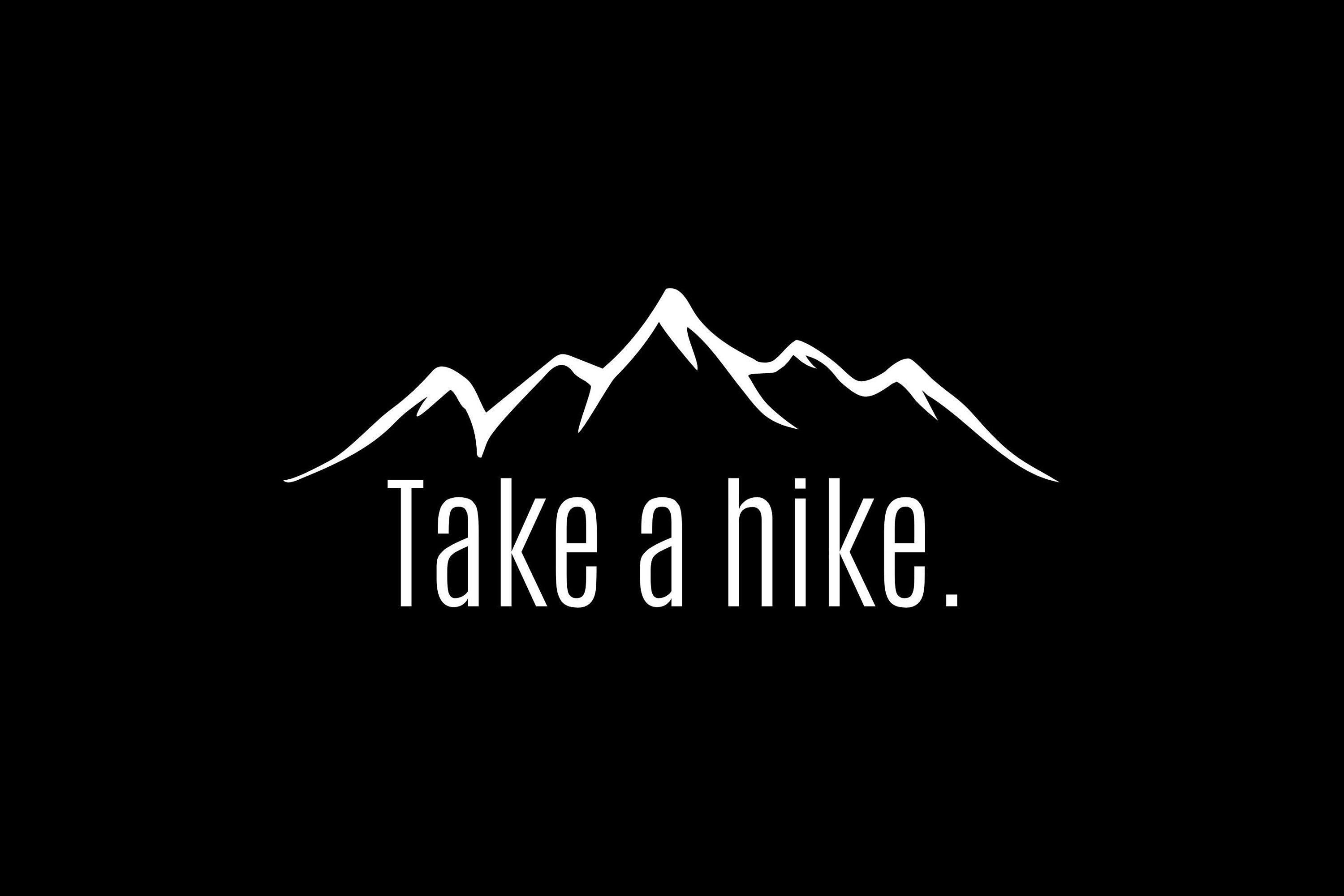 Take a Hike Decal Hiking Mountains Vinyl Sticker for Windows, Tumblers ...