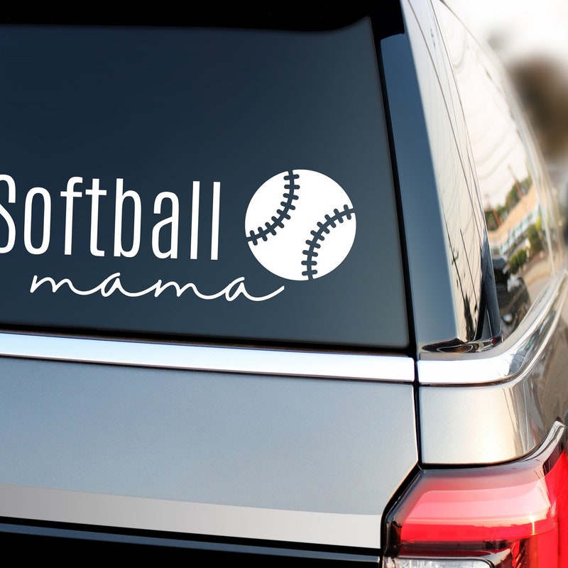 Softball Wall Decal - Etsy