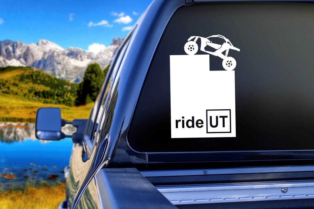 Ride Utah SXS Decal Polaris Can-am Honda Yamaha UTV Vinyl Sticker for ...