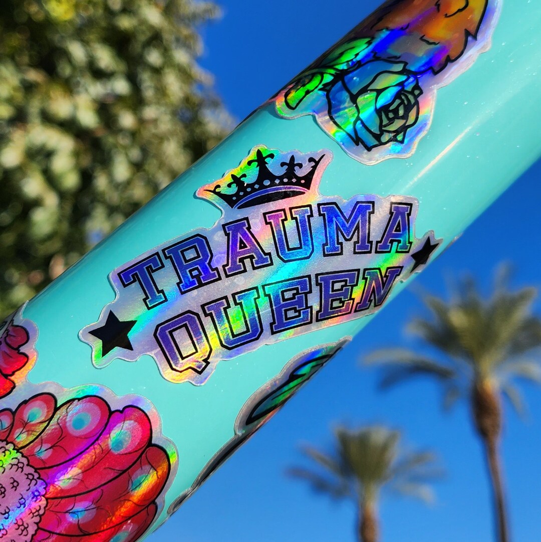 Trauma Queen (purple Holographic) - Etsy
