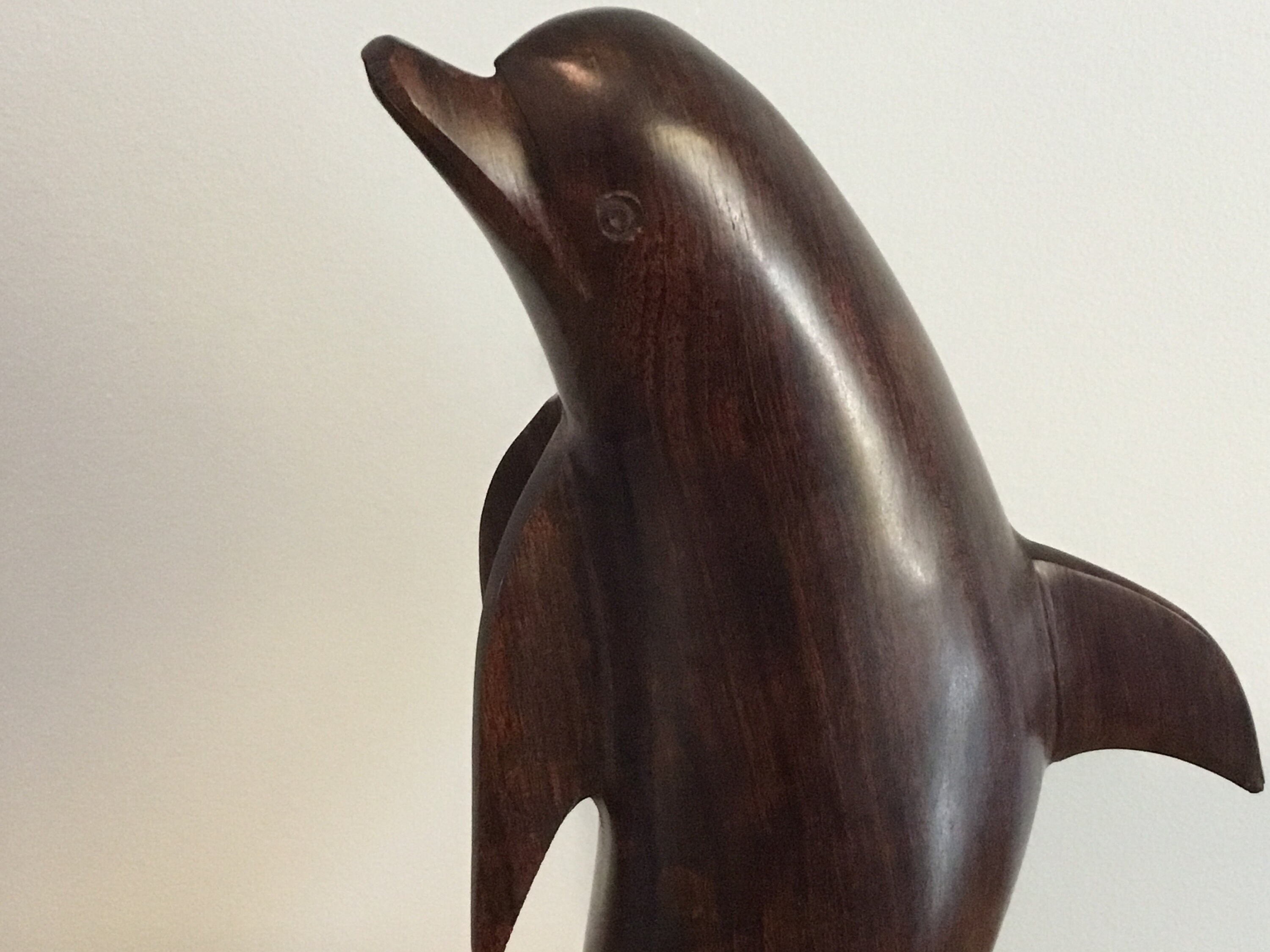 Hand Carved Wooden Dolphin Done With Nice Details and Fine Finish ...