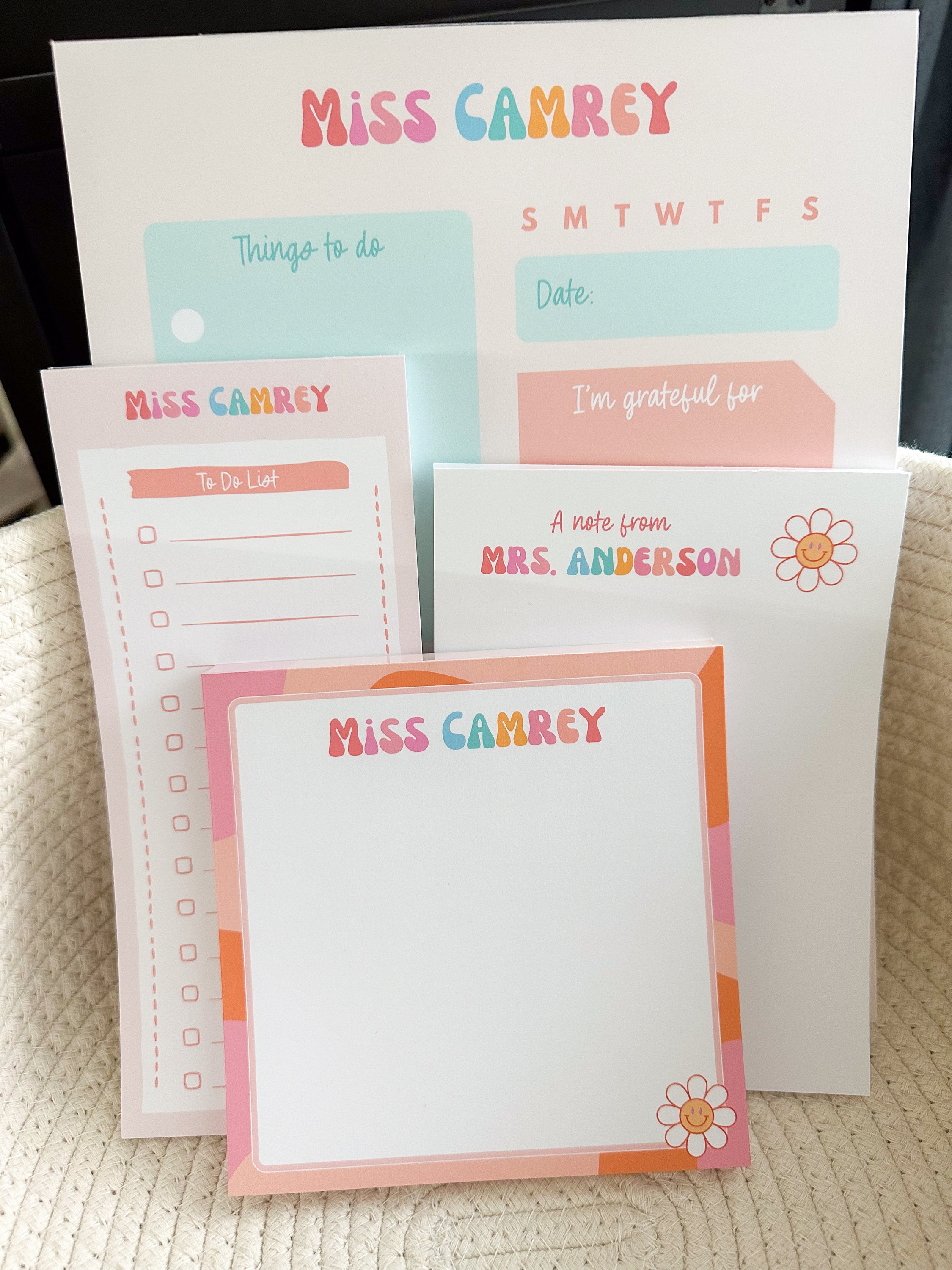 Personalized Teacher Bundle, Custom Notepads for Teachers, Back to ...