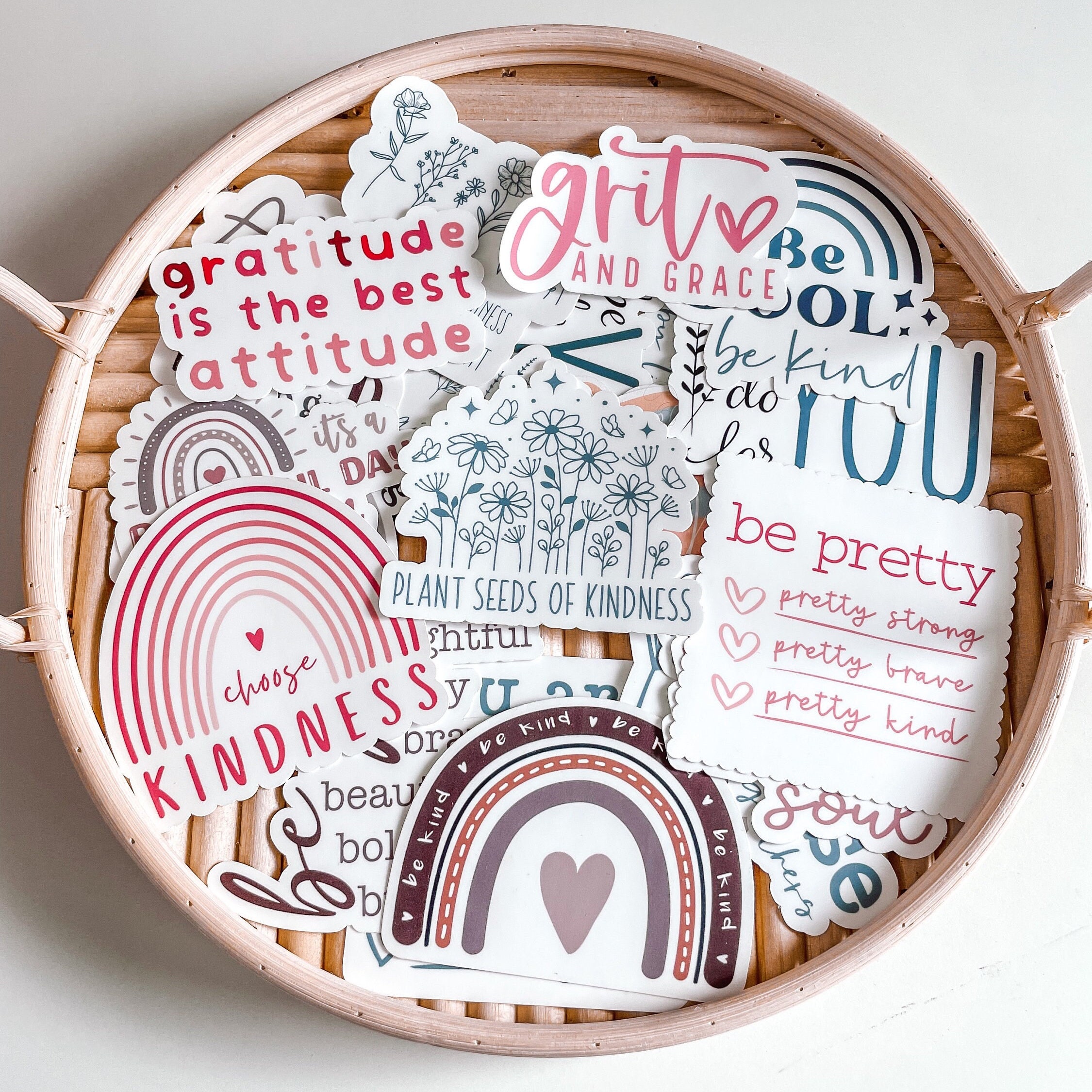 20 Piece Sticker Grab Bag. Stickers Bulk Inspirational Gratitude ...