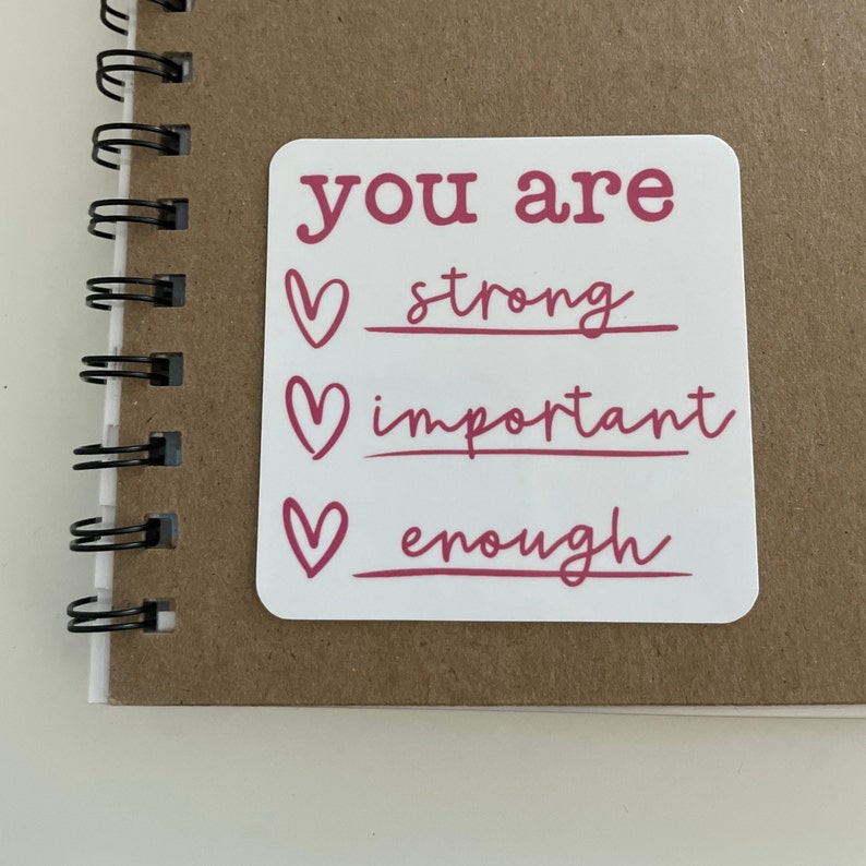 Self Worth Sticker Affirmation Sticker Courage Decal - Etsy