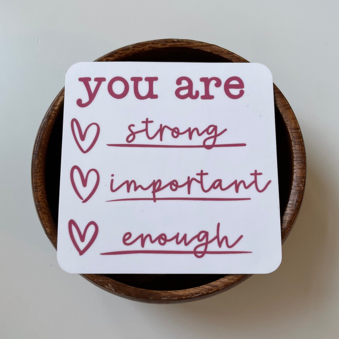 Self Worth Sticker Affirmation Sticker Courage Decal - Etsy