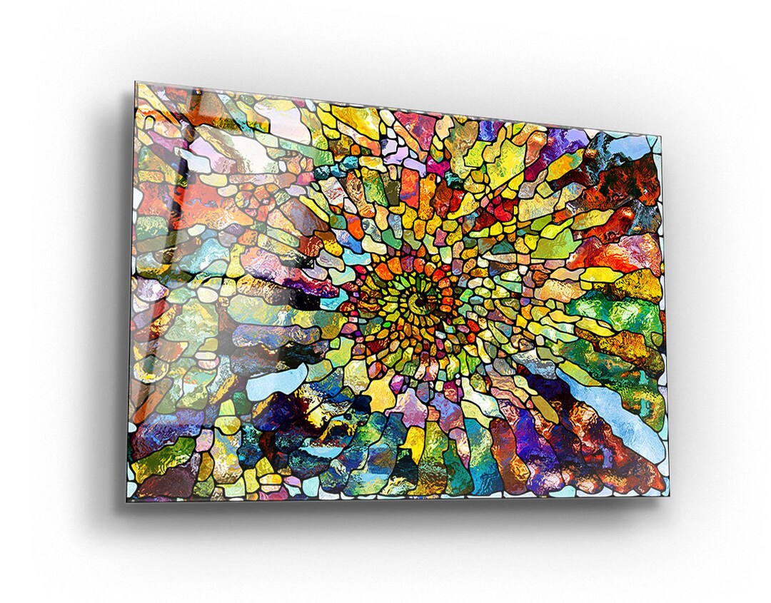 Vitral Show Glass Printing Wall Art - Glass Wall Art - - Etsy