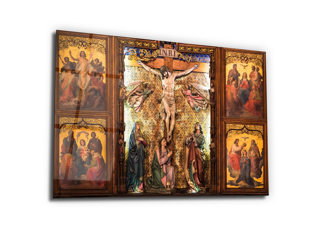 Jesus Christ - Glass Wall Art - Home Decoration - House Warming Gift ...