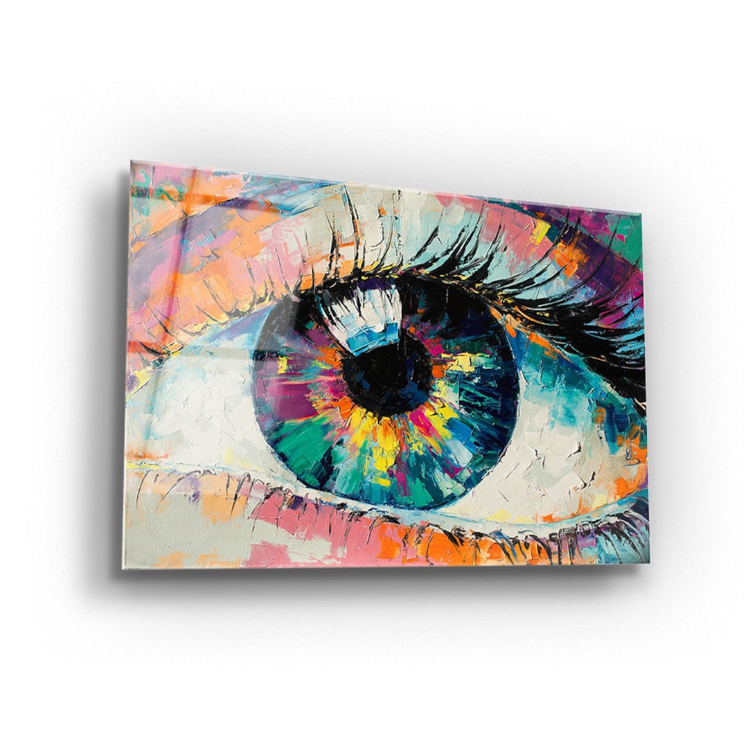 Colors of the Eye Glass Printing Wall Art Glass Wall Art - Etsy