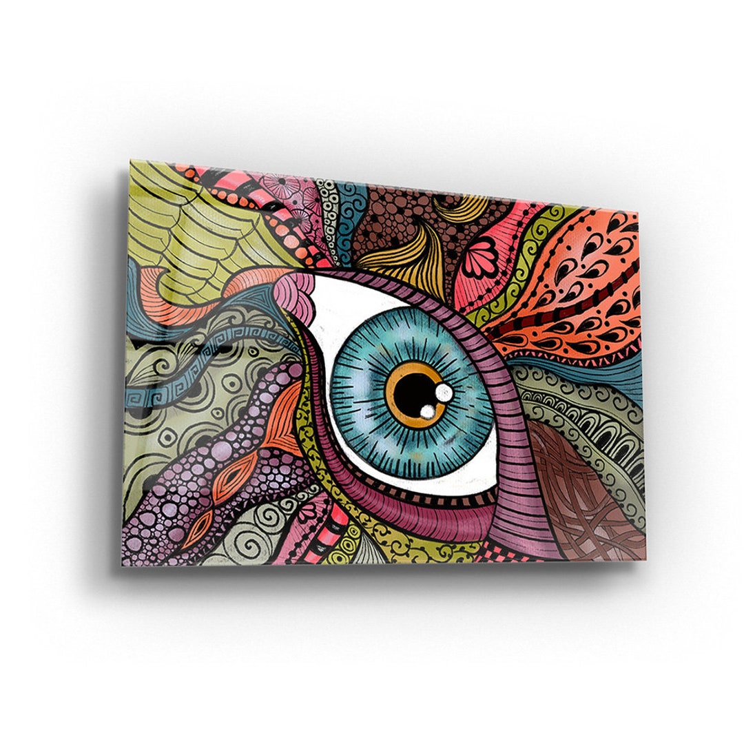 Secret of the Eye - Glass Printing Wall Art - Glass Wall Art - - Etsy
