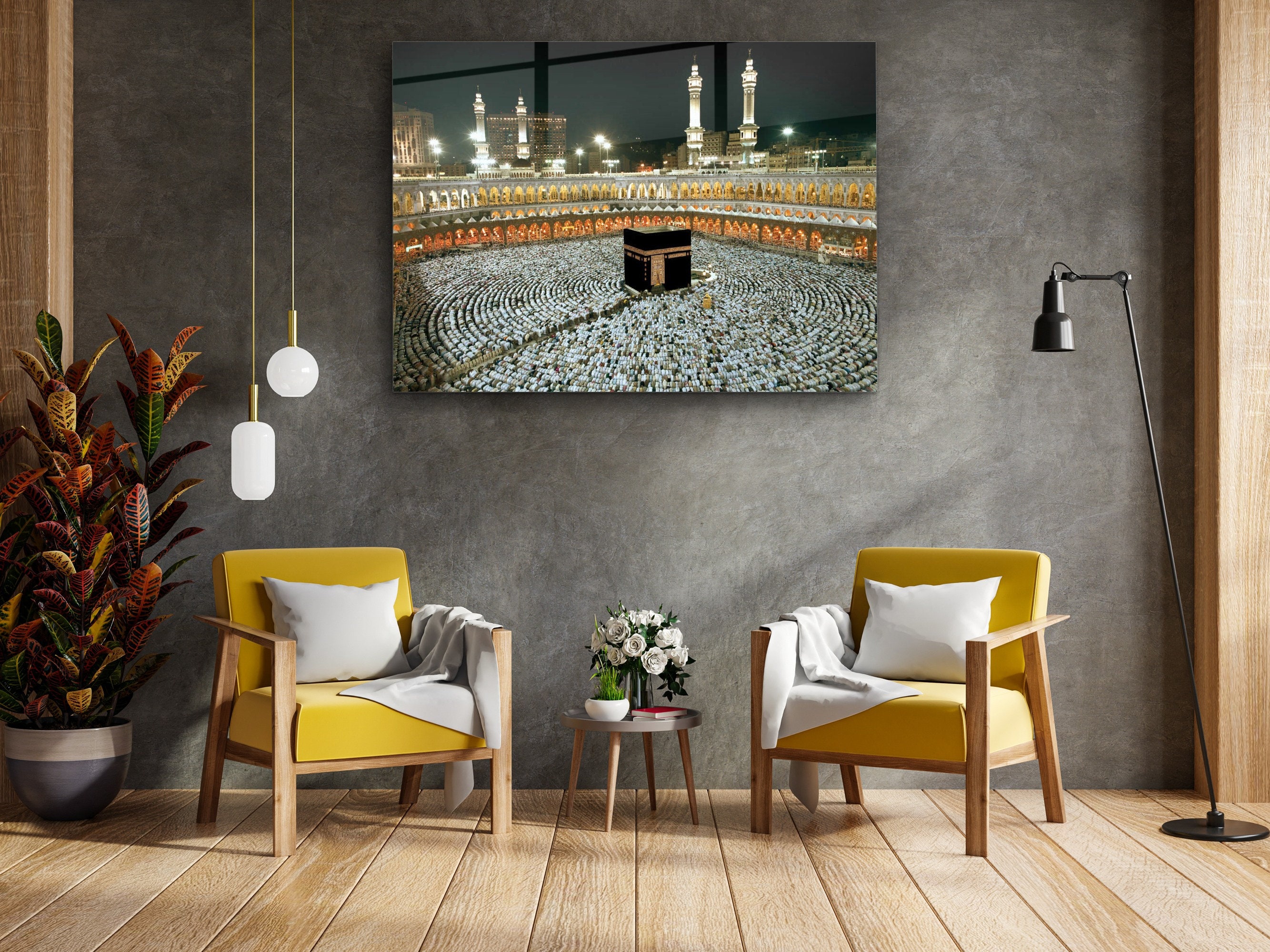 Kaaba Caaba Mecca - Glass Wall Art - Interior Design - Wall Hangings ...