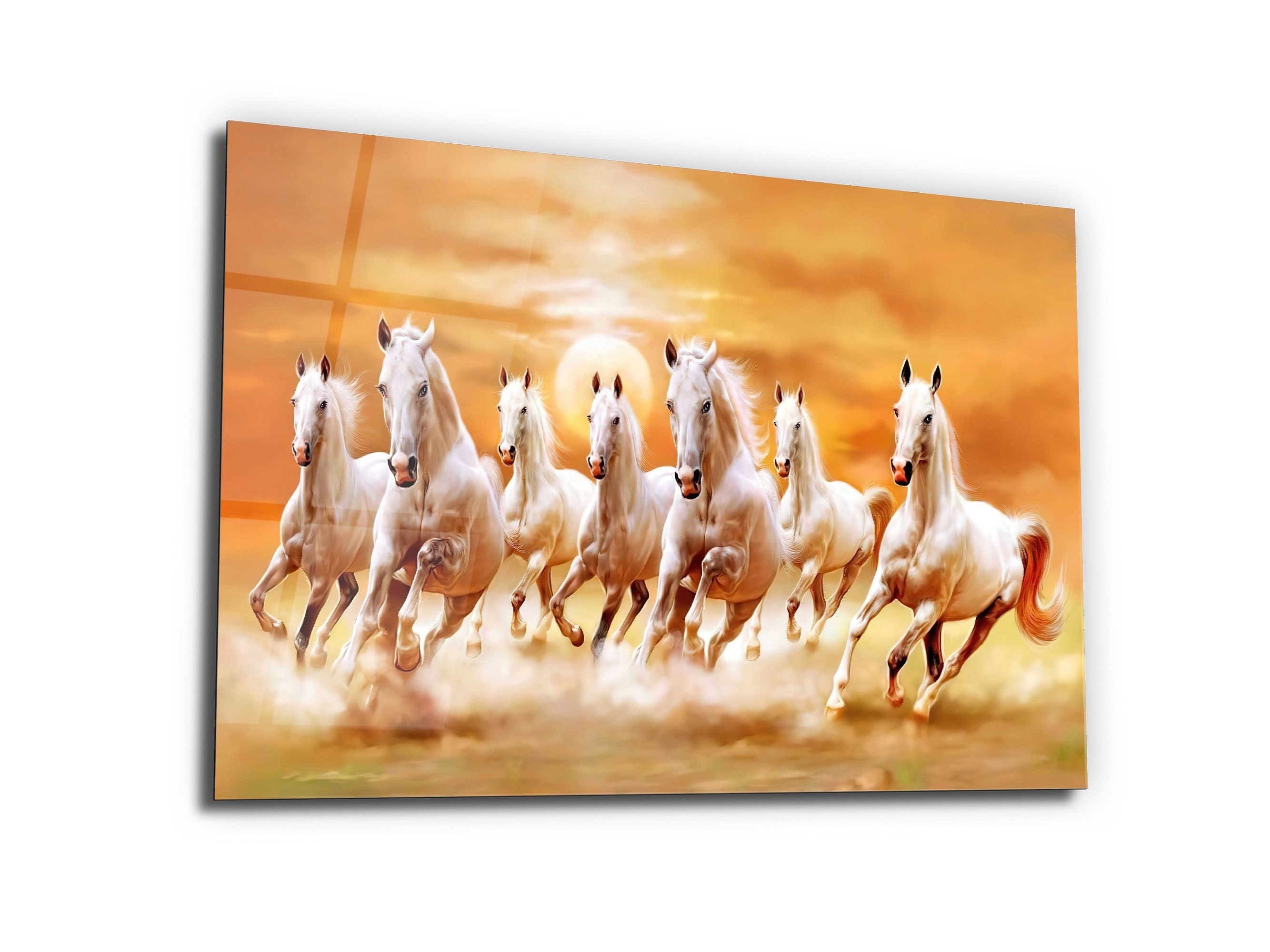 7 Horses Running Wallpaper