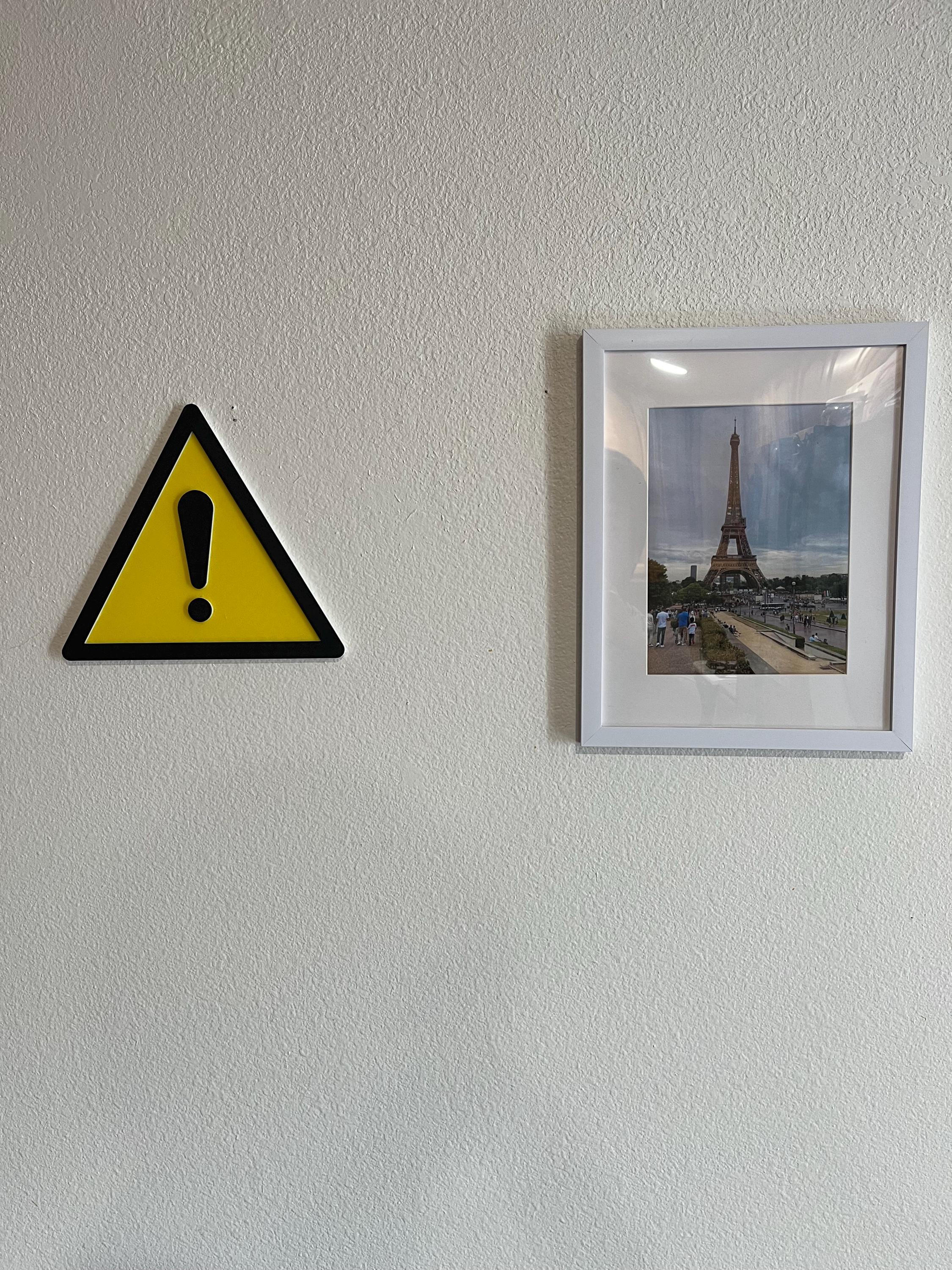 3D Printed Warning Sign ! – Funny or Safety Plaque for Home, Garage, or ...