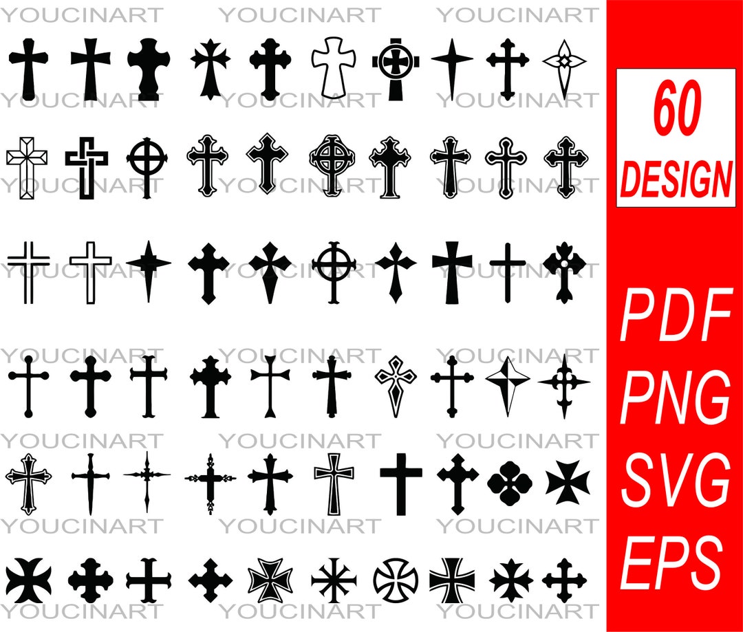 Croix Svg Croix de Jésus Svg Silhouette de Croix - Etsy France