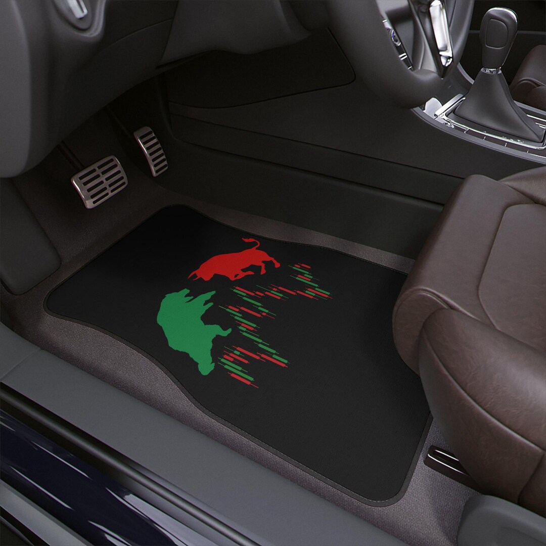 Day Trader Car Floor Mat With Bull and Bear Design, Perfect for Auto ...
