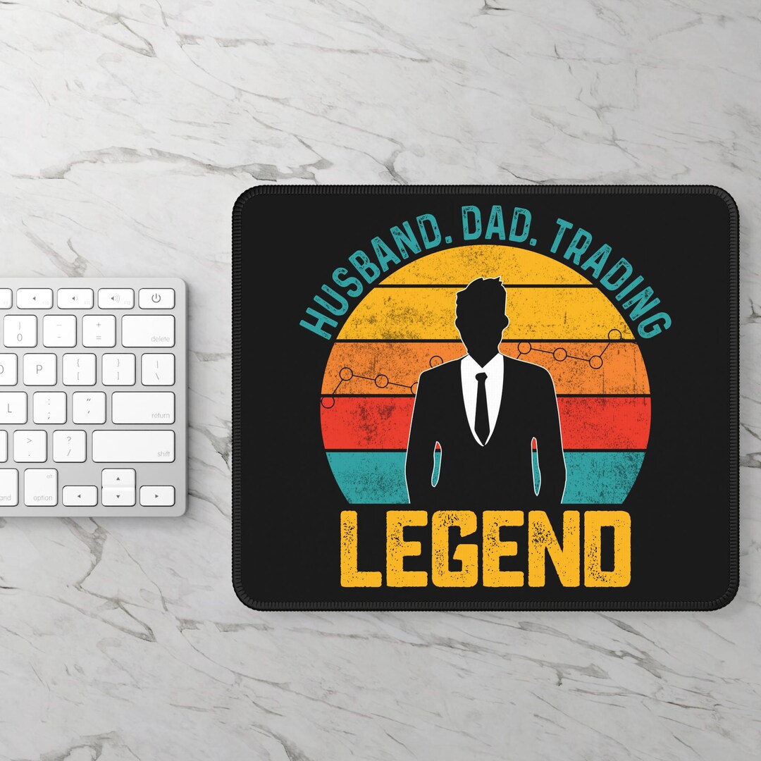 Legendary Husband Day Trader Gamer Mouse Pad, Gift for Dad, Trading ...