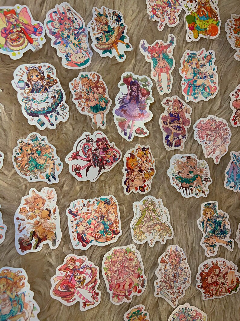 Mixed Anime Sticker Pack Waterproof Vinyl Stickers Random - Etsy