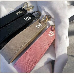 Personalised Wristlet Keyring Personalised Gift Keychain Initials New ...