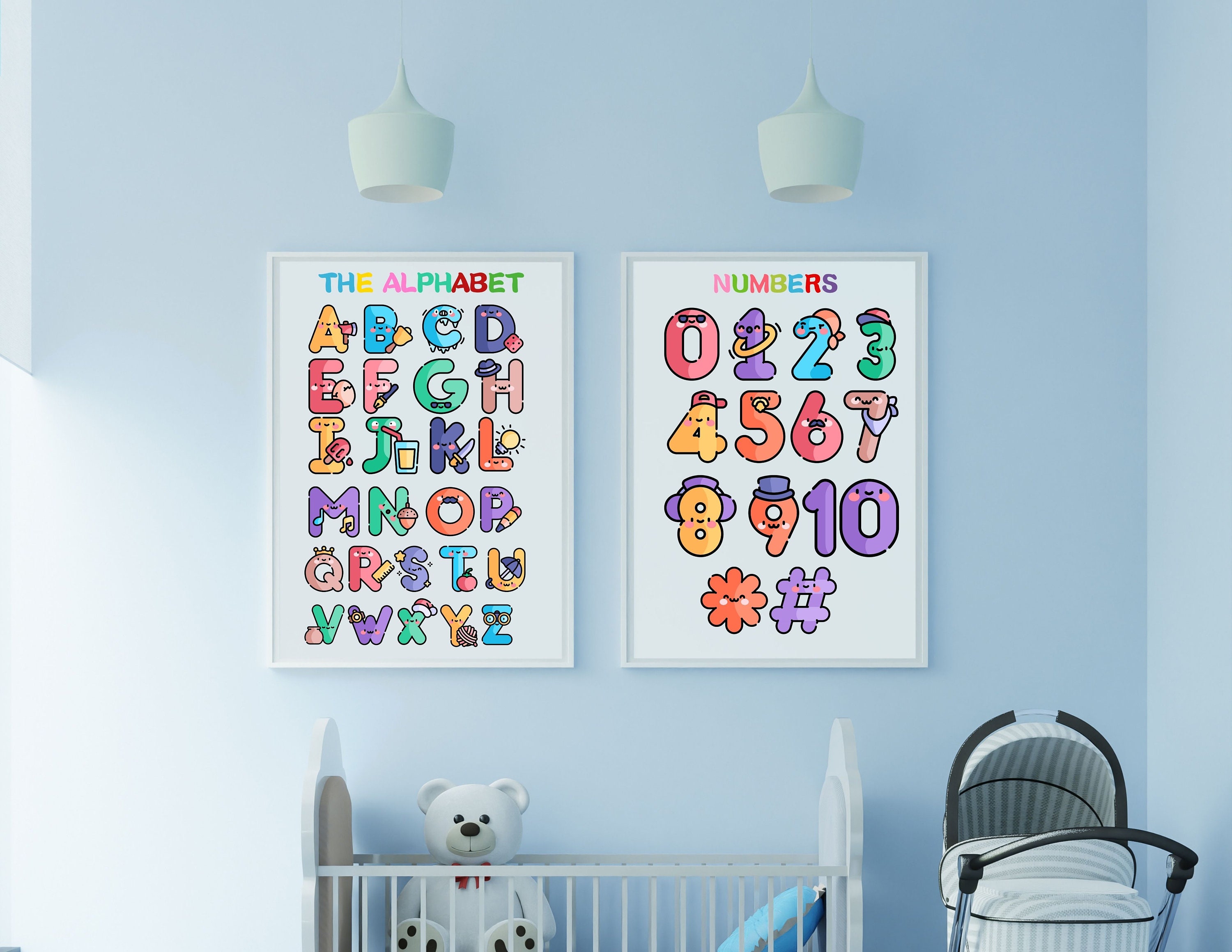 Educational Prints, Set of 12 Posters, Classroom Homeschool's Decor ...
