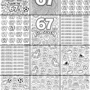 67 Colouring Pages - Etsy