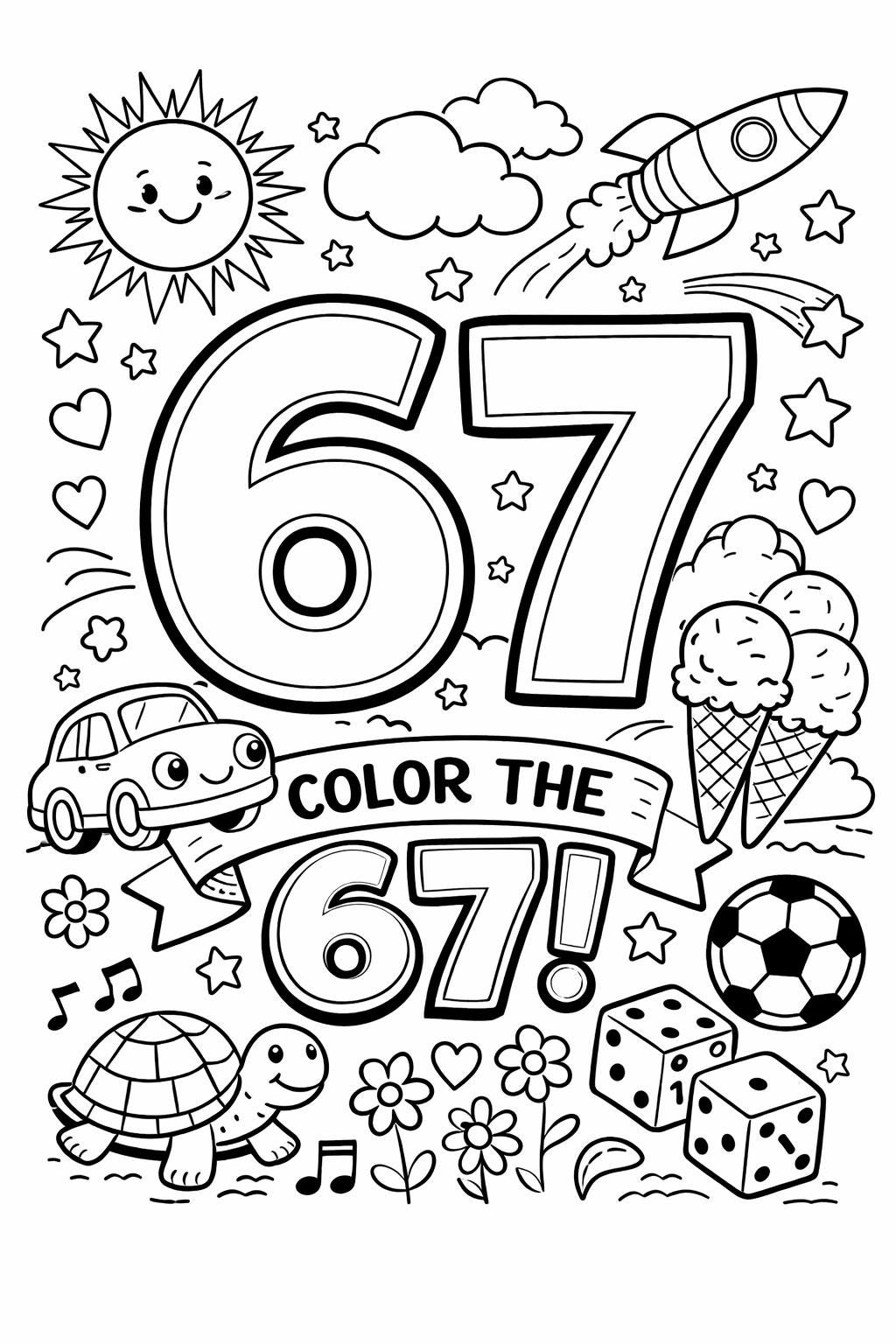 67 Colouring Pages - Etsy