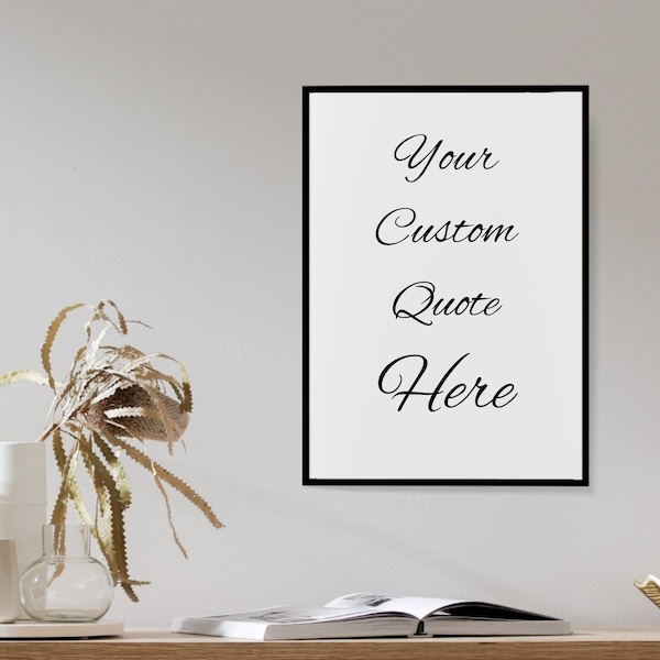 Custom Quote Frame - Etsy