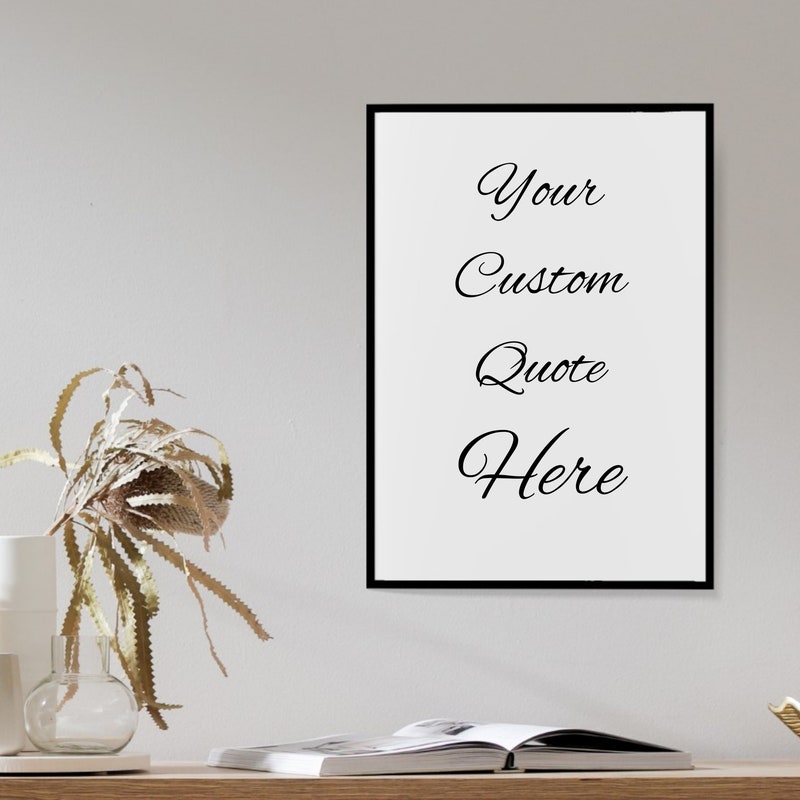 Custom Quote Frame - Etsy