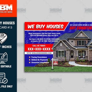 We Buy Houses Postcards Personalized Real Estate - Etsy