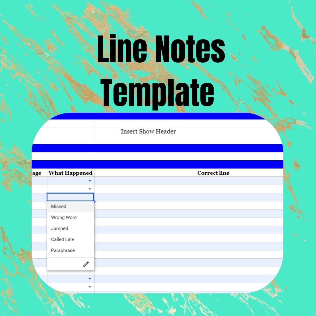 Line Notes Template - Etsy