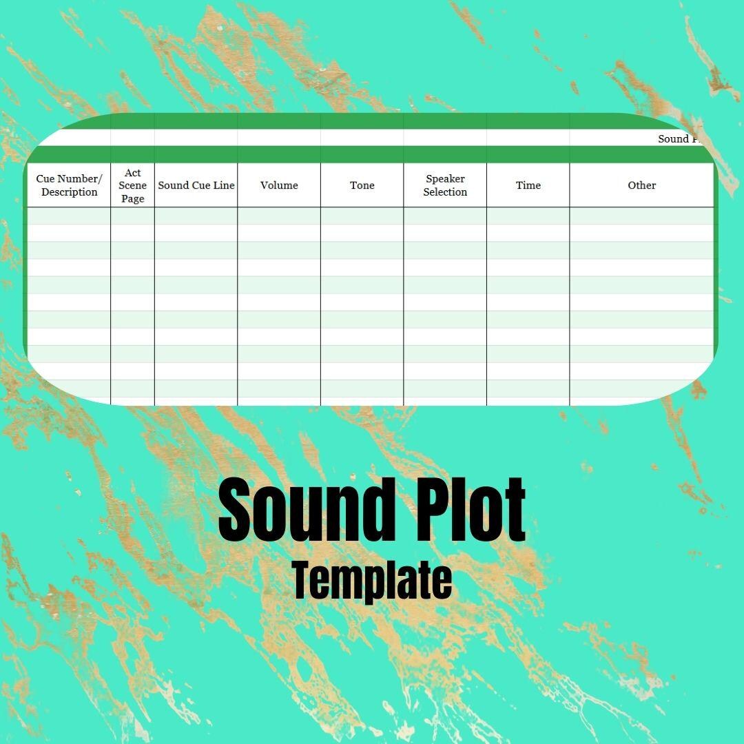 Sound Plot Template - Etsy