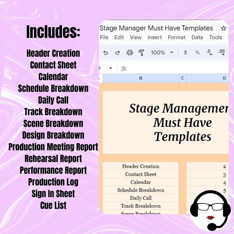 Bundle!- Stage Manager Must Have Templates - Etsy