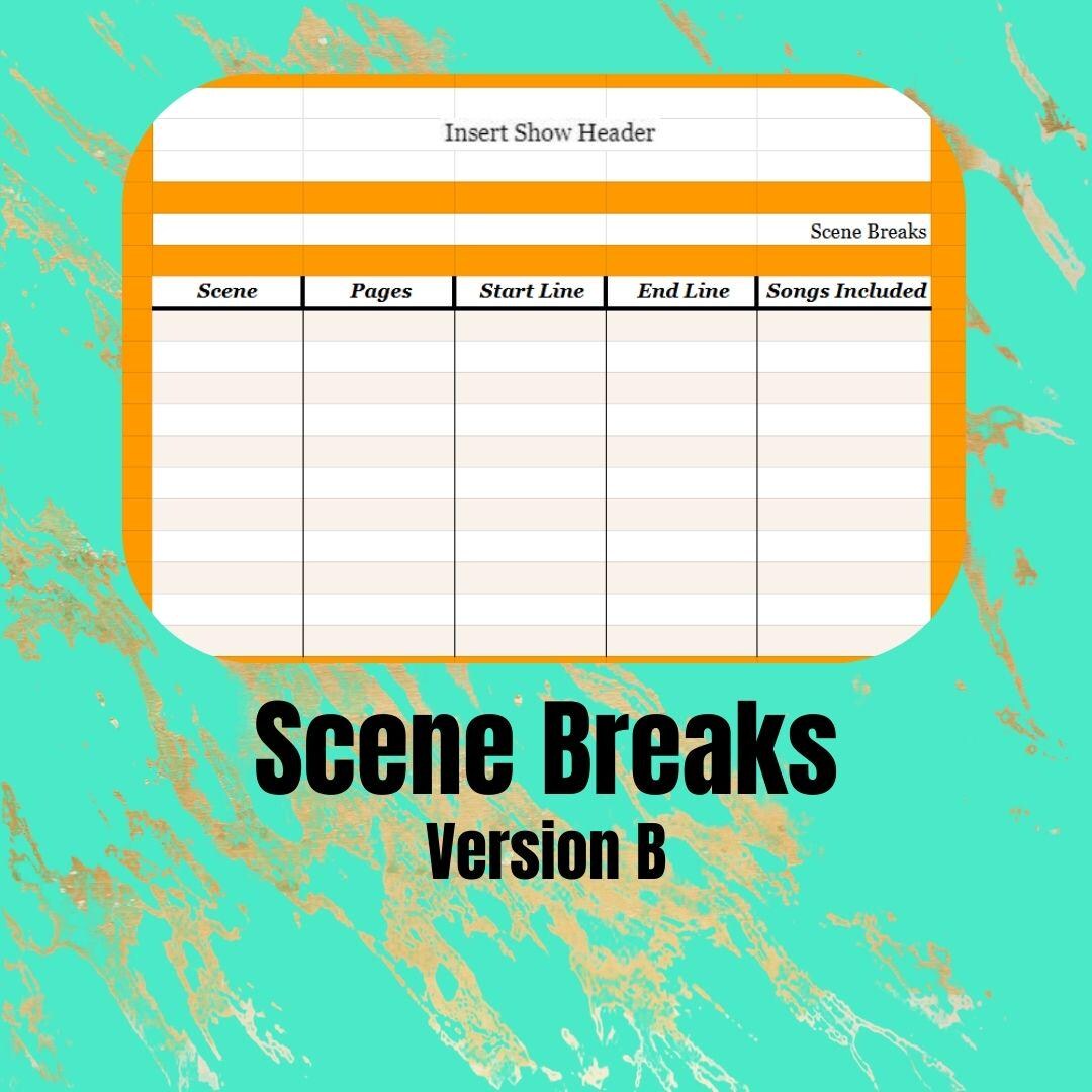 Scene Breaks Template Version B - Etsy