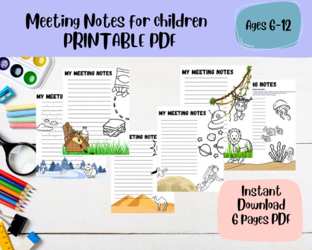 JW Children's Note Taking Worksheets. - Etsy
