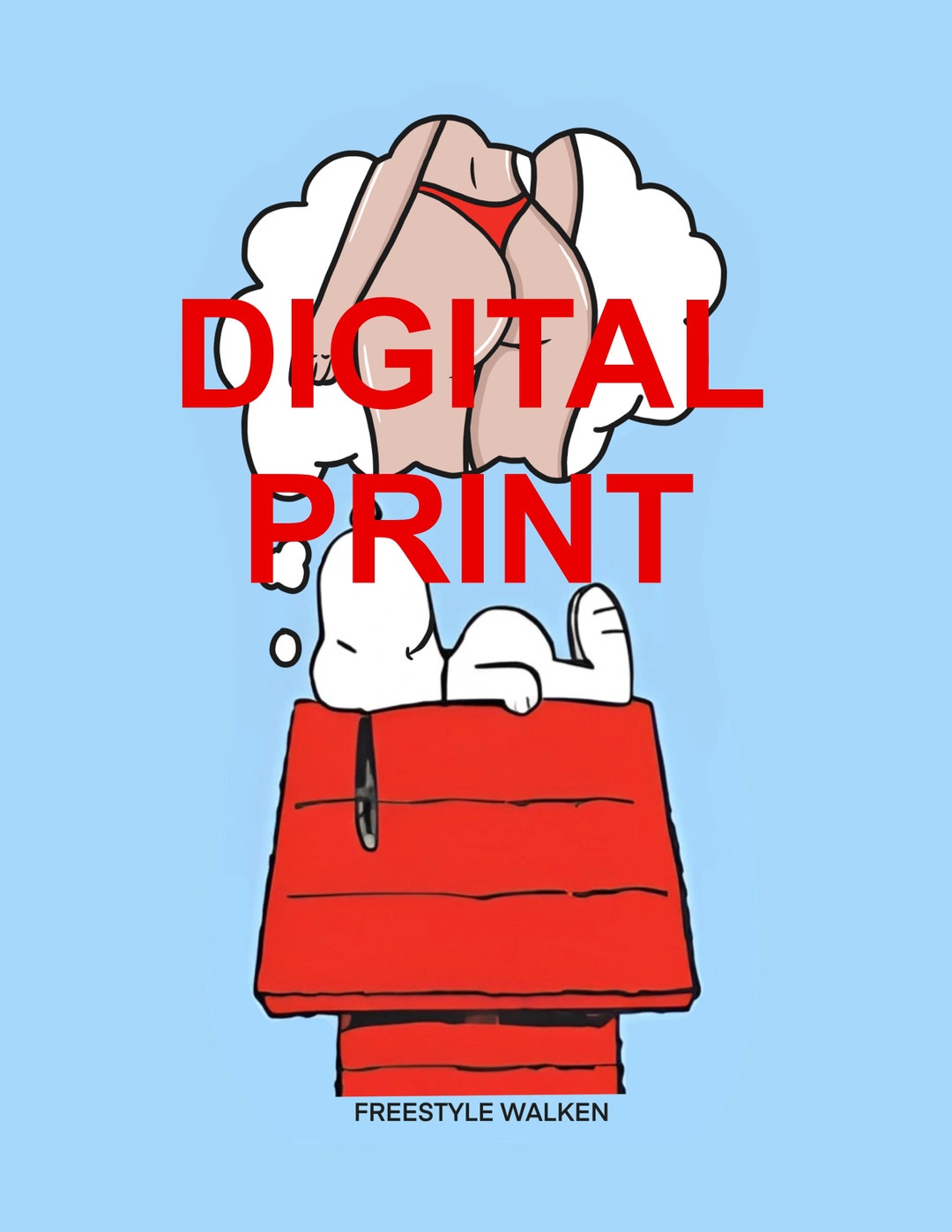 Whimsical Snoopy Digital Art File: Perfect for DIY Projects - Etsy