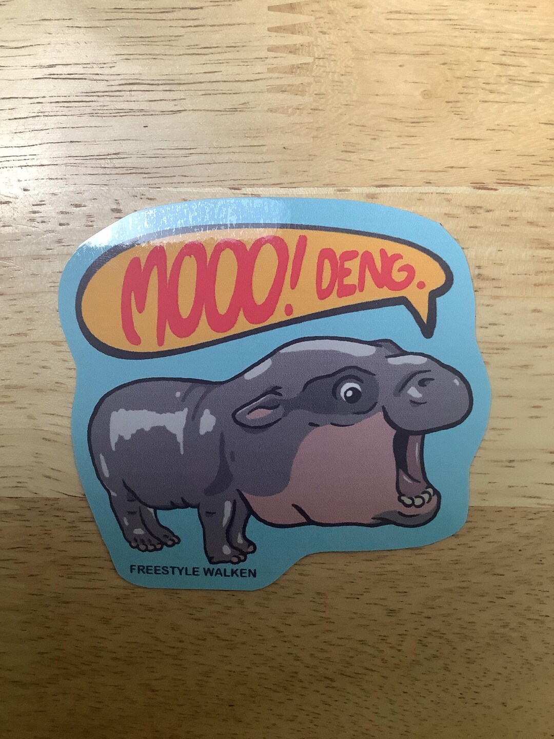 Moo Deng (“mooove! Deng.”) Sticker - Etsy
