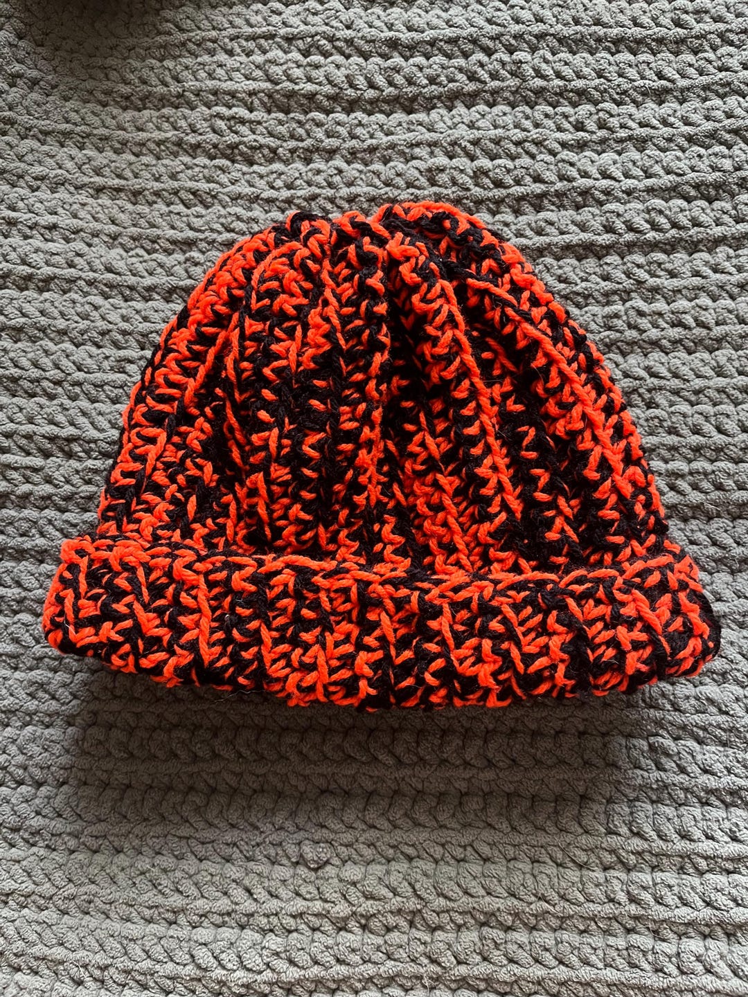 Crocheted Duo Colored Beanies - Etsy