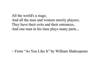 William Shakespeare as You Like It, Shakespeare Quote,shakespeare Book ...
