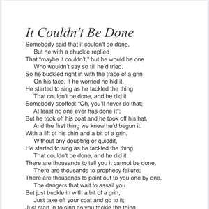 It Couldnt Be Done PDF Download - Etsy