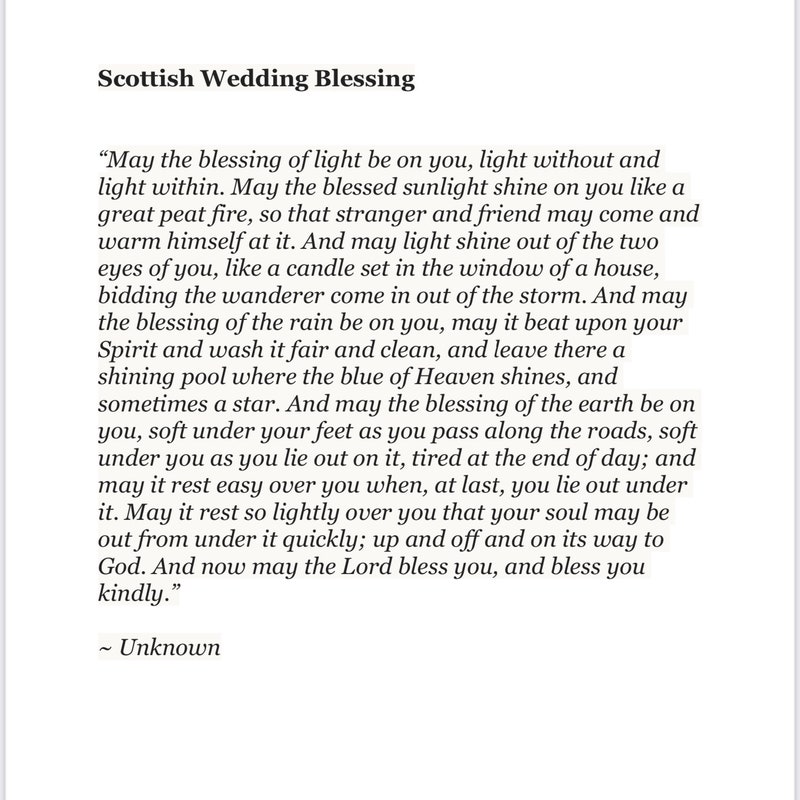 Scottish Blessing - Etsy