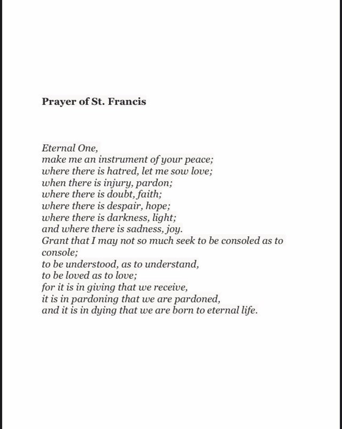 Prayer of Saint Francis PDF - Etsy